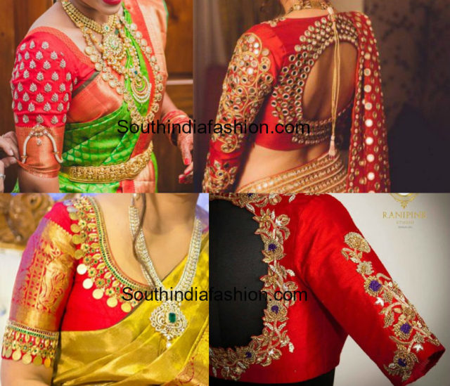 Red Embroidered Bridal Blouse Designs – South India Fashion