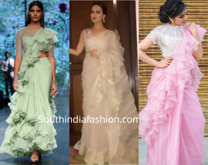 Ruffle Dresses, Ruffle Sarees, Ruffle Blouses - Romantic Ruffles!!